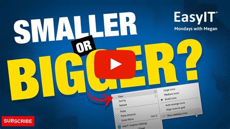 How To Resize Windows Desktop Icons EasyIT
