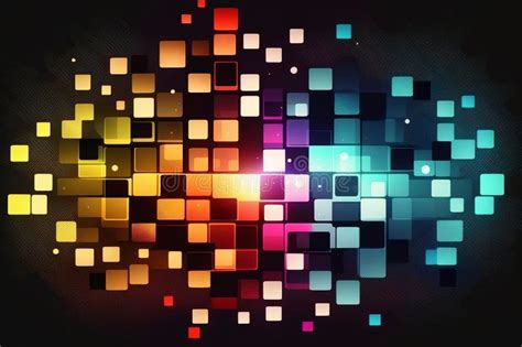 Colorful Abstract Background With Squares And Squares Generative Ai Stock Image Image Of