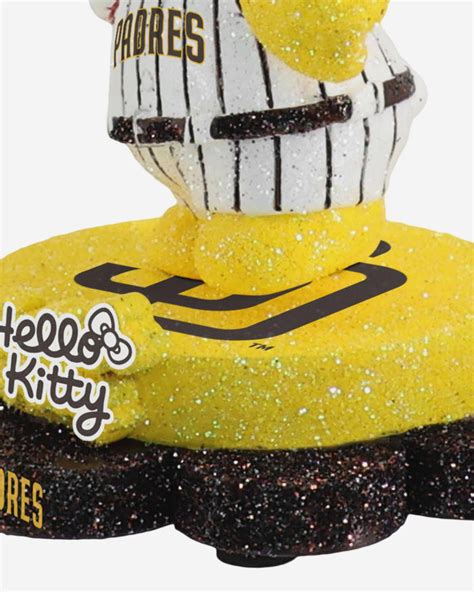 San Diego Padres Hello Kitty® Glitter Mini Bobblehead Foco