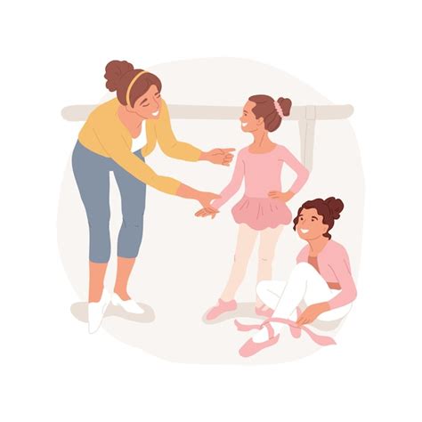 Premium Vector Dancing Class Isolated Cartoon Vector Illustration