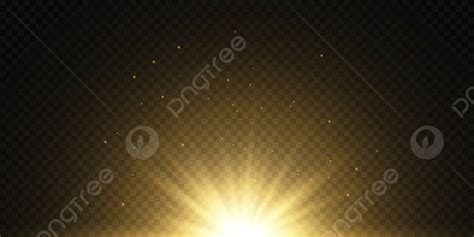 흰색 스파크와 황금별이 있는 광선 조명 효과 설정 투명도 배경 불타는 듯한 빛깔 Png 일러스트 및 벡터 에 대한 무료 다운로드 Pngtree