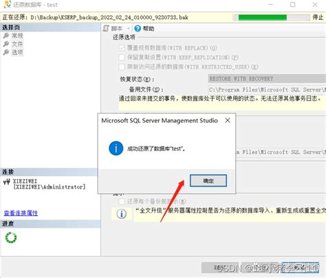 Sql Server 恢复数据库、单表数据的方法sql Server恢复 数据表 Csdn博客