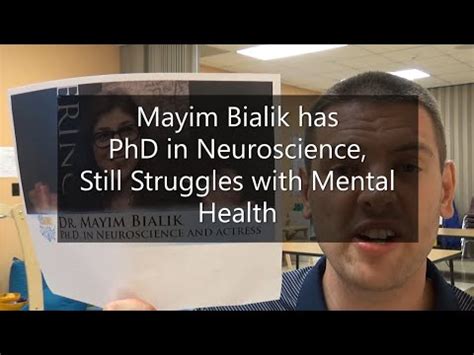 Mayim Bialik Has Phd In Neuroscience Still Struggles With Mental