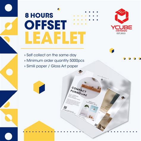 Offset Leaflet Printing A Finished In Hours At Ycube Design