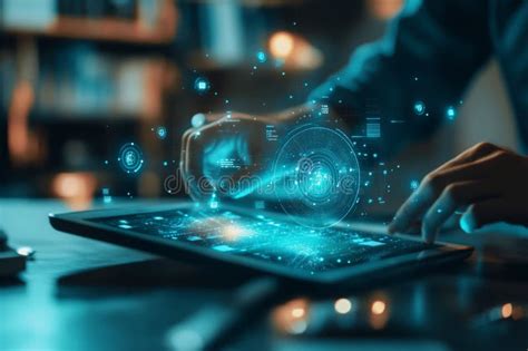 Analyst Reviewing Data On Tablet With Graphs And Metrics For Modern Digital Marketing Strategies