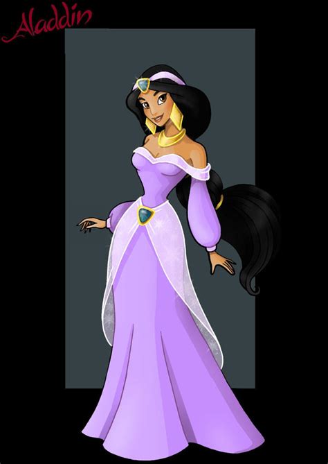 Princess Jasmine Purple Dress By Nightwing On Deviantart