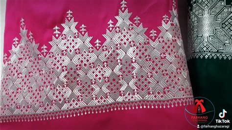 فروشگاهلباسهزارهگیفرهنگانواع شال های هزارگی دوخت خامک دوزی با