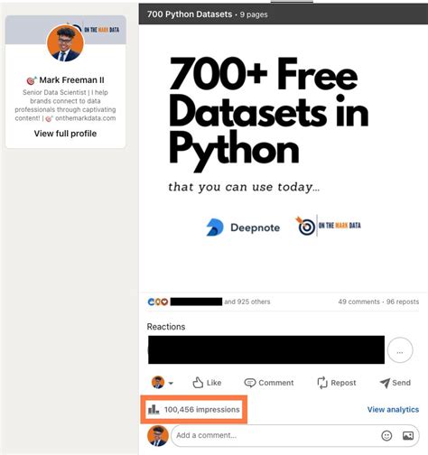 🎯 Mark Freeman Ii On Linkedin Data Datascience Contentcreation Contentmarketing