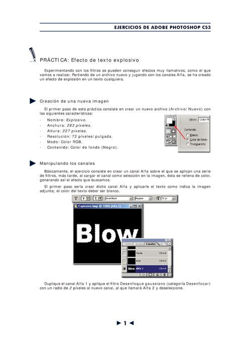Efecto de texto explosivo PRÁ CTI CA Ef e c t o d e t e x t o e x p l o s i v o Ex per