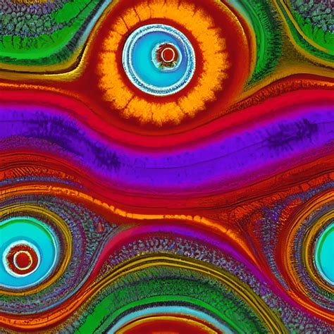 Psychedelic Colors Pattern · Creative Fabrica