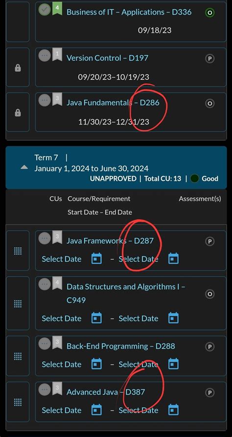 would the java mooc fi course be enough for these three courses r wgu compsci