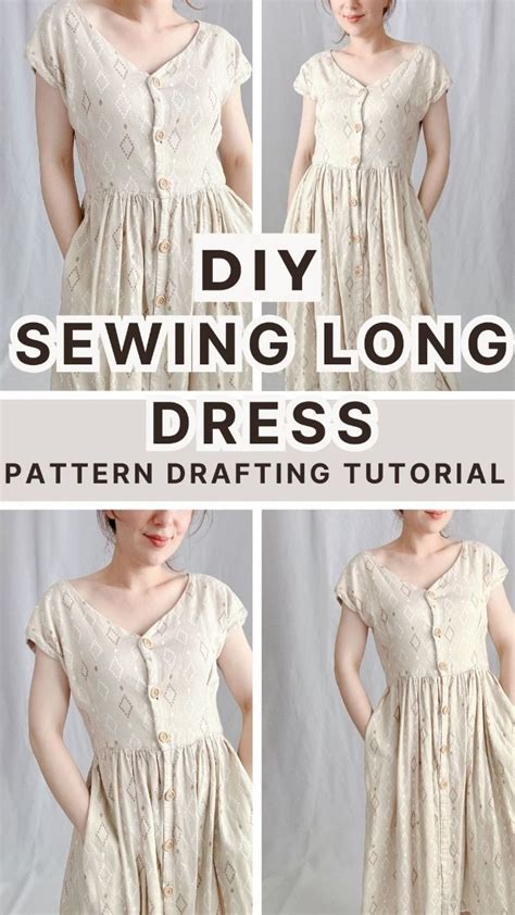 Everyday Long Length Dress With Easy Pattern Drafting Tutorial Dress