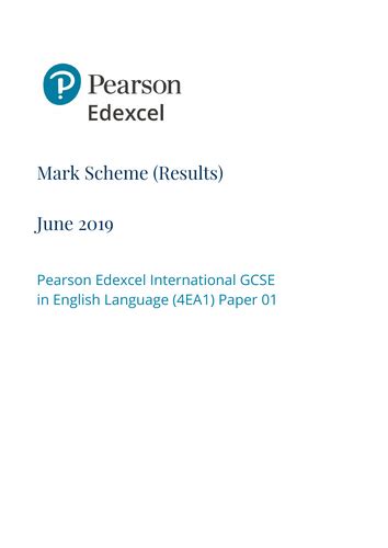 Igcse English Language Paper 1 Revision Pearson Edexcel Teaching Resources