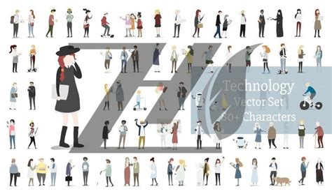 دانلود مجموعه وکتور شخصیت و تکنولوژی دانلود رایگان فایل لایه باز، Psd، وکتور، لوگو و موکاپ