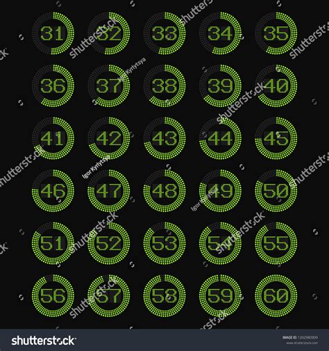 Digital Countdown Timer Clock Counter Vector Stock Vector Royalty Free 1202980909 Shutterstock