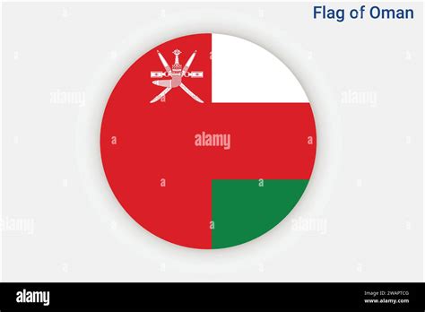 High Detailed Flag Of Oman National Oman Flag Asia 3d Illustration