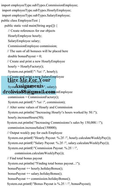 Package Employeetypeemployeepublic Class Employee Private Pdf