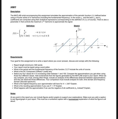 Solved Hw1 Description The Matlab Script Accompanying This