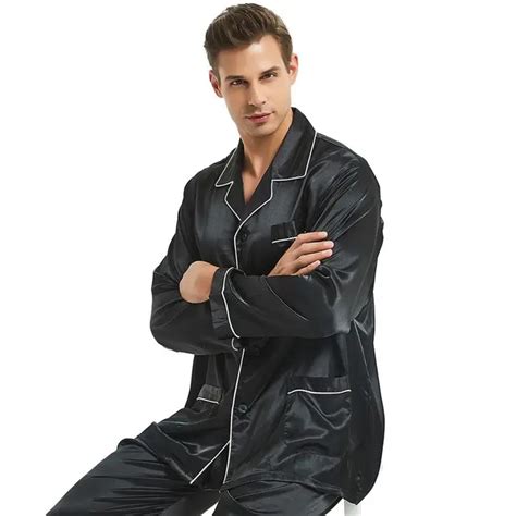 Buy Mens Silk Satin Pajamas Set Pajama Pyjamas Set Pjs