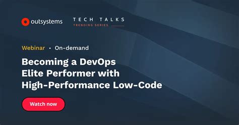Elevating Devops Performance With Low Code Outsystems