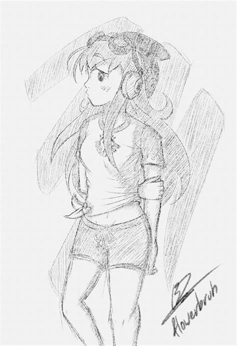 Sunset Paradise Meggy Sketch R Smg