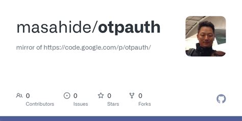 GitHub Masahide Otpauth Mirror Of Https Code Google P Otpauth