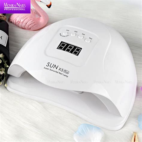 กล่องน้ำตาล Sun X5 Max เครื่องอบเล็บเจล 120 วัตต์ Led 45 ดวง แห้งไว Uv Led Nail Lamp 120w