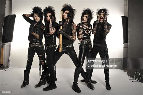 American Glam Rock Band Black Veil Brides Ashley Purdy Jake Pitts