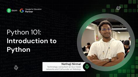 Introduction To Python Free Webinar On Data Science Guvi Youtube