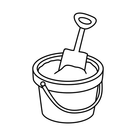 Premium Vector Bucket Vector Illustration Cartoon Bucket Bucket Hand Draw Isolated