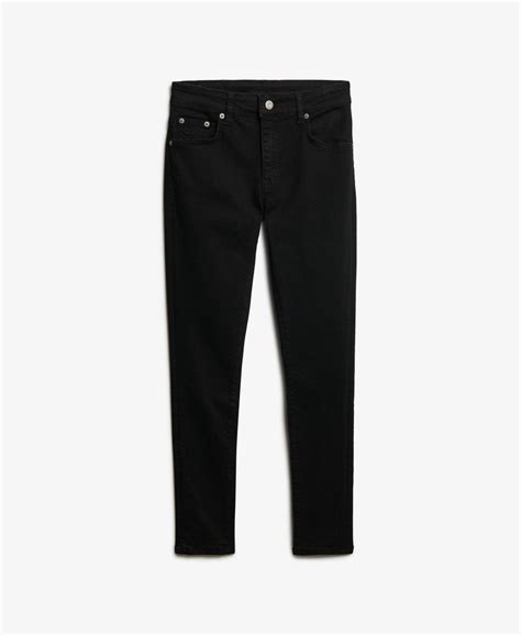 Womens Organic Cotton Mid Rise Skinny Jeans In Black Superdry Uk