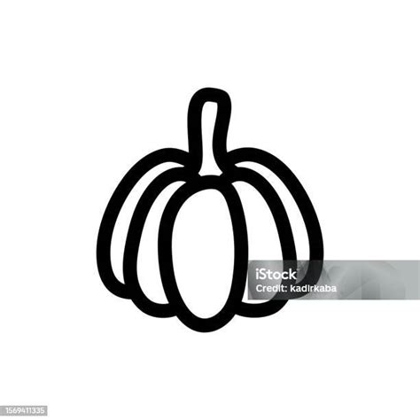 호박 선 아이콘 디자인 픽셀 완벽 편집 가능한 스트로크 로고 기호 기호 야채 과일 신선도 유기농 가지 채소에 대한 스톡 벡터 아트 및 기타 이미지 Istock