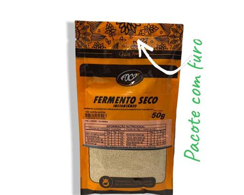 Fermento BiolÓgico Em PÓ 50g Foco Alternativo Foco Alternativo