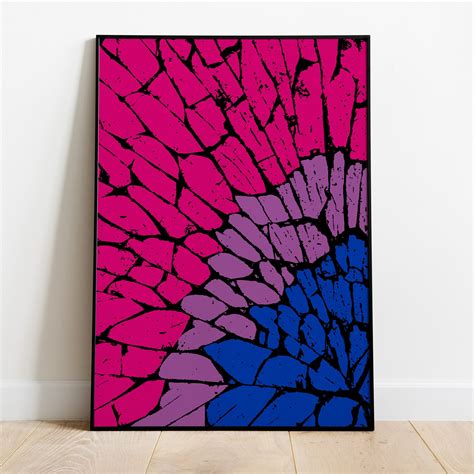 Bisexual Art Print Bi Bisexual Pride Minimal Poster Wall Art Bisexual