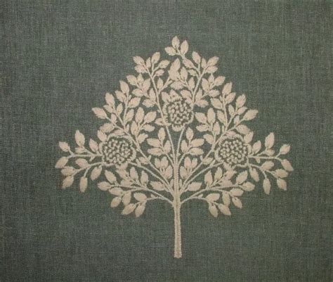 William Morris At Home Marigold Tree Woad Embroidery Curtain Linen Blend Fabric £299 Picclick Uk