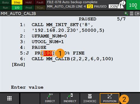Fanuc Automatic Calibration