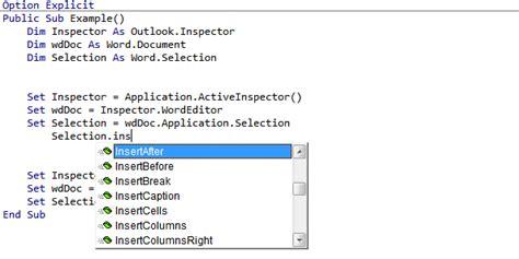 How To Insert Text Into Outlook Email Editor Using Vba Stack Overflow