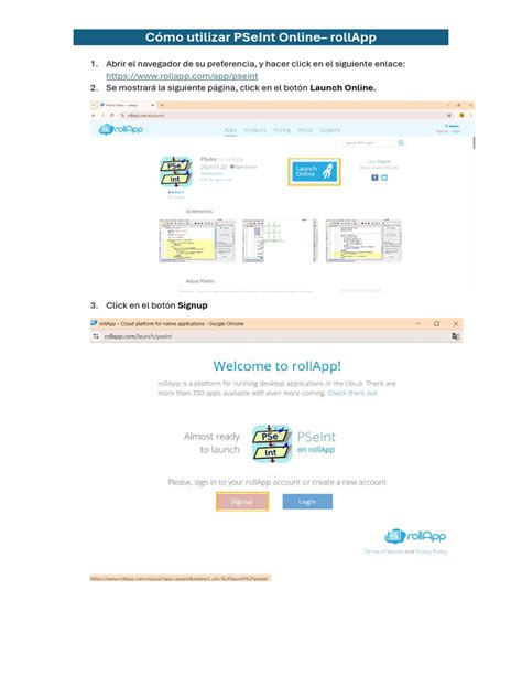 Como Utilizar Pseint Online Rollapp Pdf