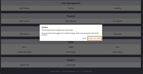 Test Mode Enable And Disable