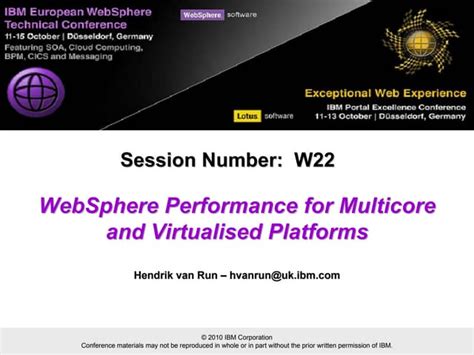 W22 Websphere Performance For Multicore And Virtualised Platforms Ppt