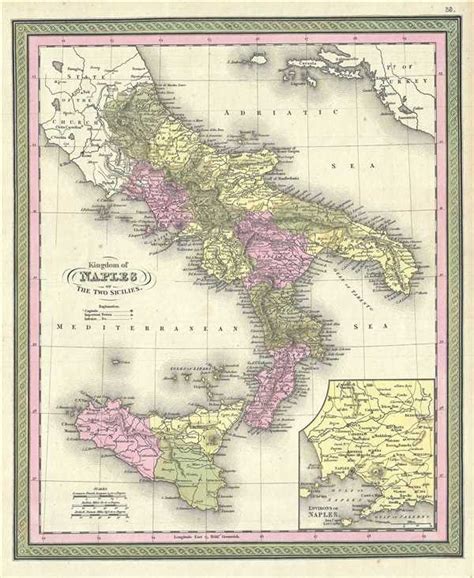 Kingdom Of Naples Or The Two Sicilies Geographicus Rare Antique Maps