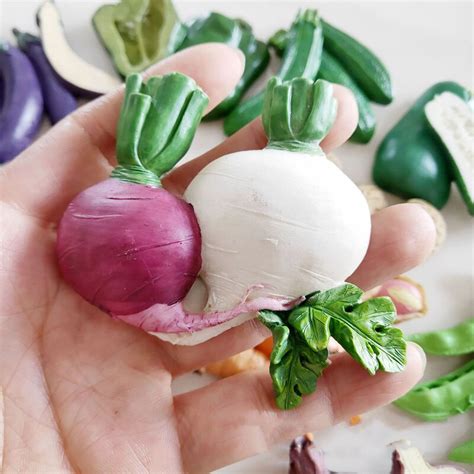 Badu Bg Магнит за хладилник Изкуствени зеленчуци Магнит Смола Храна Паста за хладилник Плодове