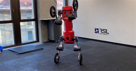 Wheeled Legged Quadruped Robot Is Now Set To Stand And Deliver