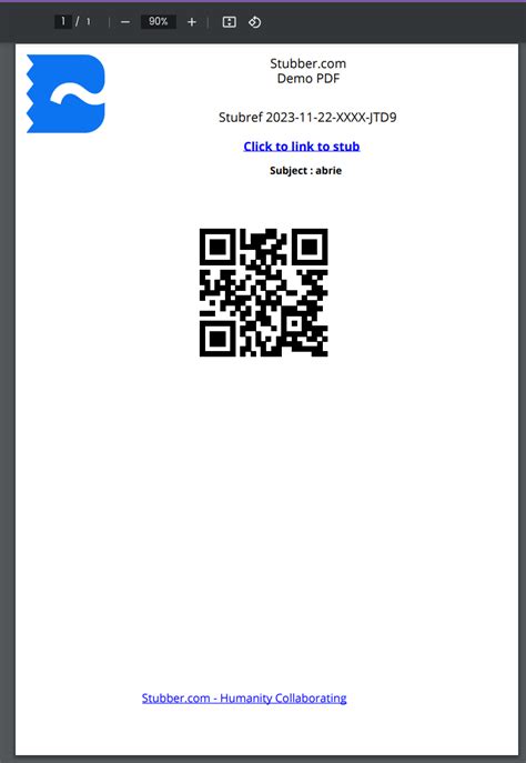 Generate Pdf Stubber Docs