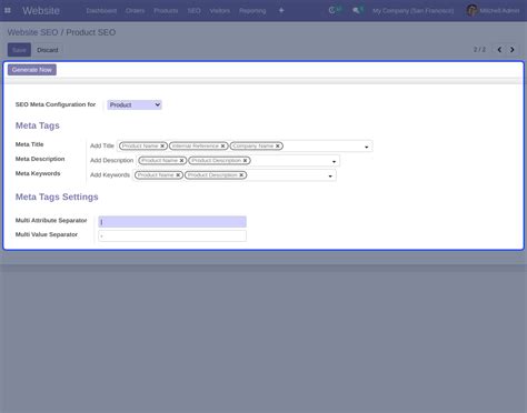 Odoo Website SEO Suite WebKul