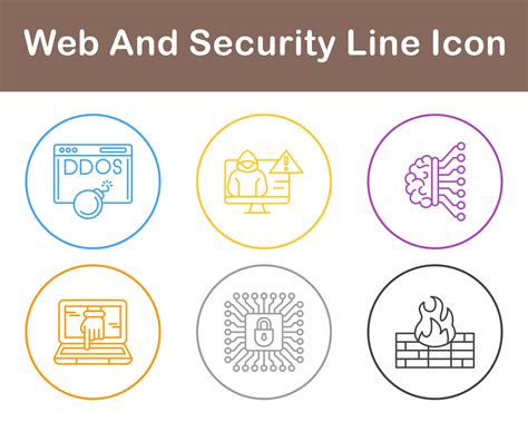 Web And Security Vector Icon Set 21505696 Vector Art At Vecteezy