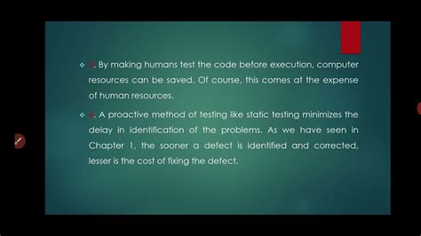 Static Testing By Human Part 3 Classification Of Whitebox Testing Software Testing Youtube