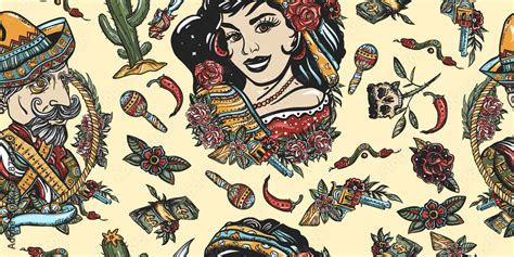Traditional Mexican Tattoos Heritage Symbolism And Cultural Significance