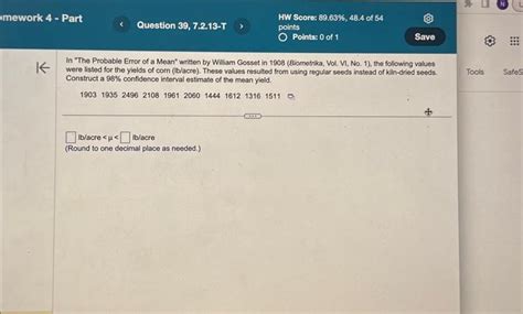 Solved In The Probable Error Of A Mean Written By Wiliam