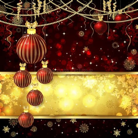 Christmas Card With Christmas Balls Christmas Decor Snowflakes